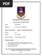 BCV402 Fluid Mechanics Question Paper | PDF | Fluid Dynamics | Pressure