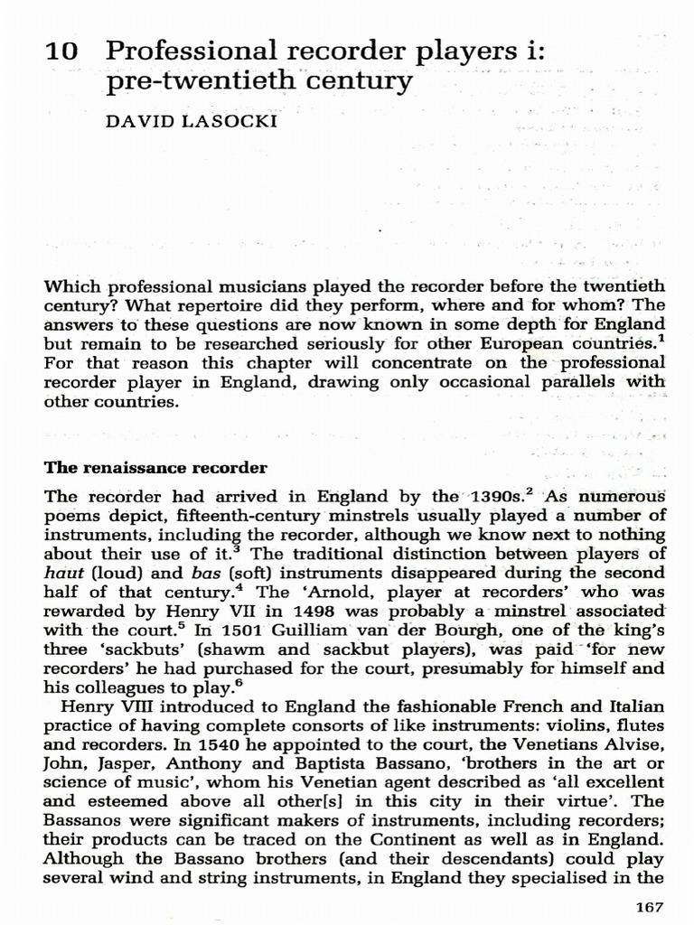 Professional Recorder Players in England | PDF | Recorder (Musical ...