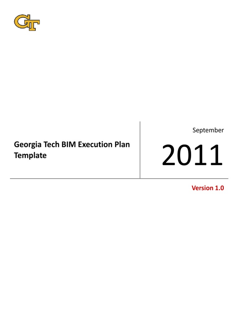Bim Execution Plan Template - Georgia Tech | PDF | Building Information ...