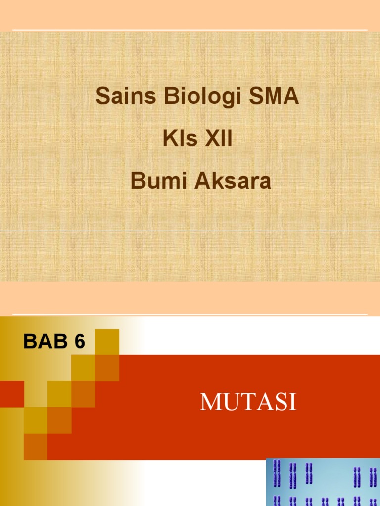 Bab 6 Mutasi | PDF