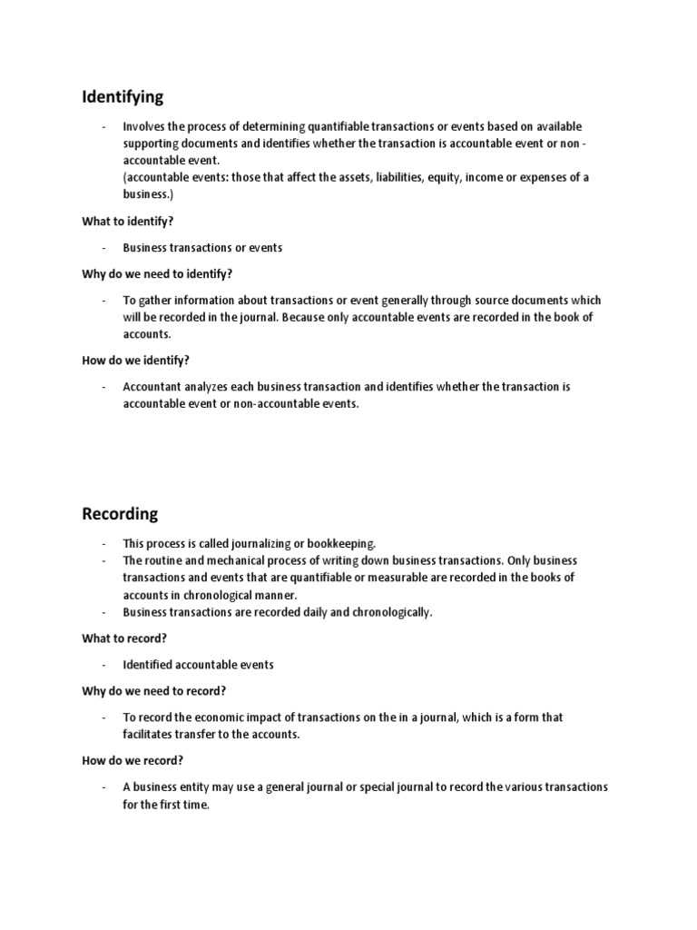 Essential Elements of The Definition of Accounting | PDF | Cost Of ...
