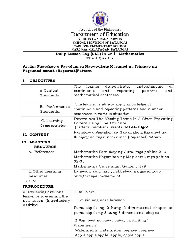 First Cot Mathematics | PDF