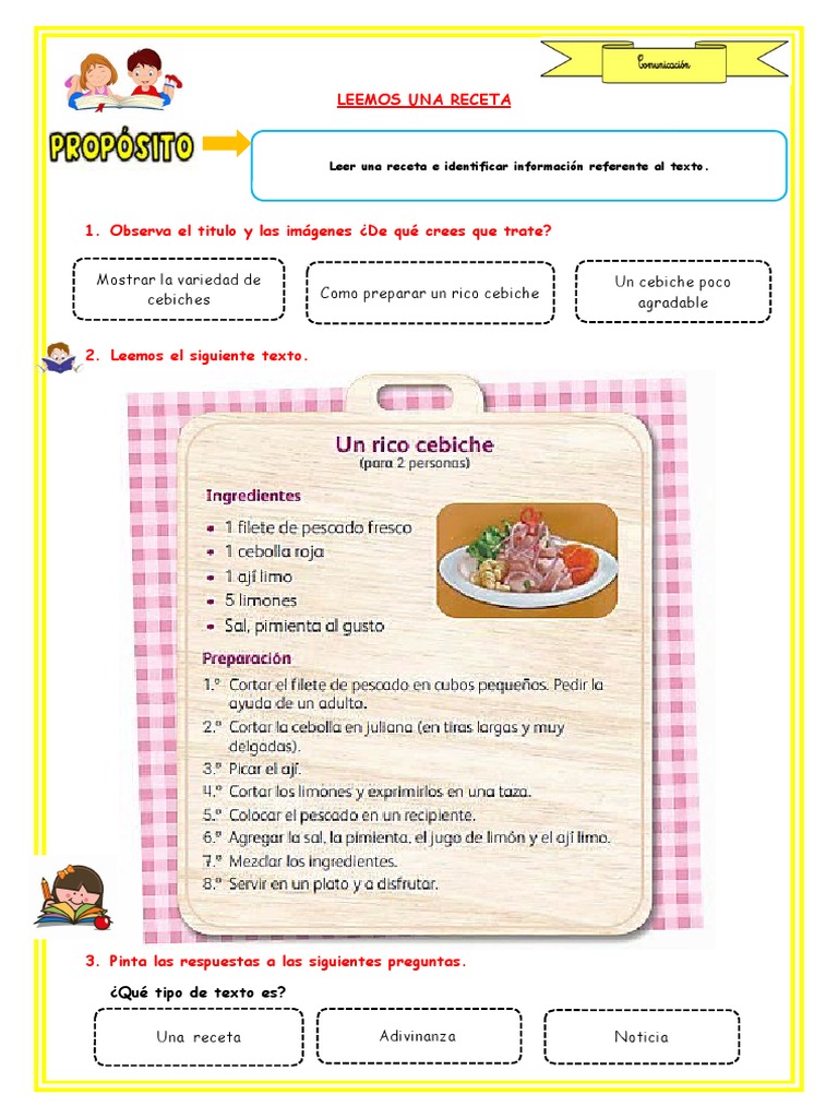 Aprendamos a Leer Recetas | PDF | Cocina, comidas y vino