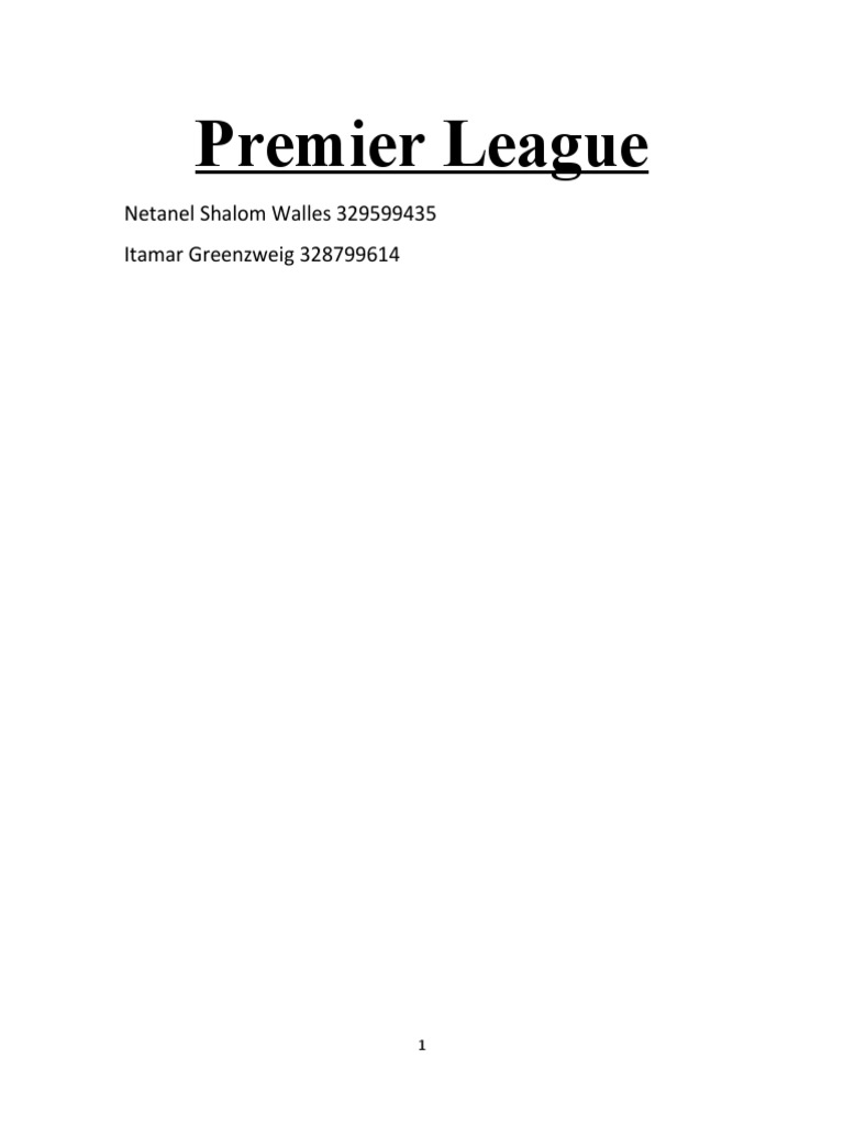 Premier League | PDF