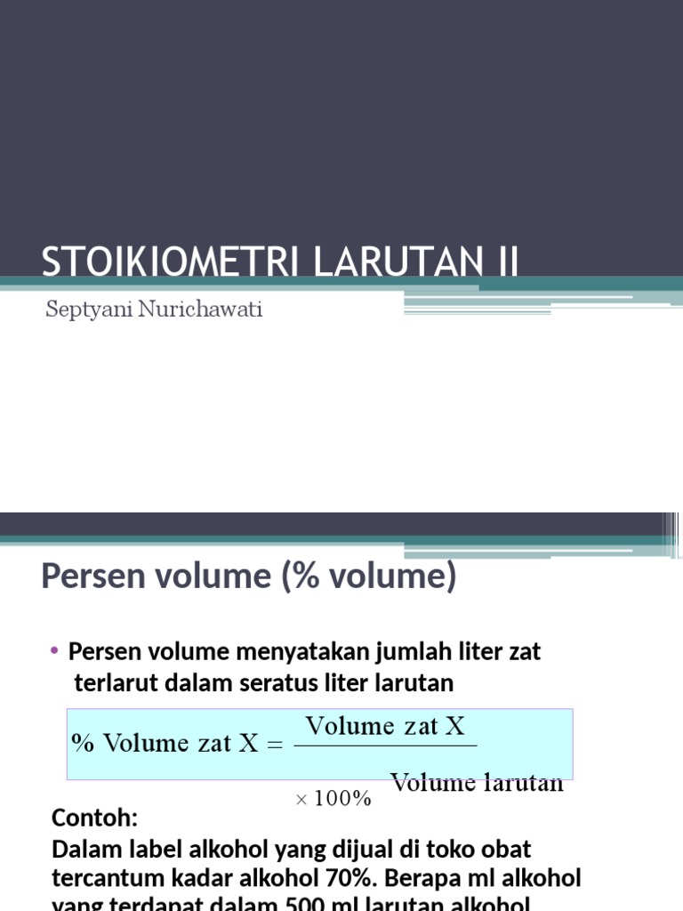 STOIKIOMETRRI | PDF | Sains & Matematika
