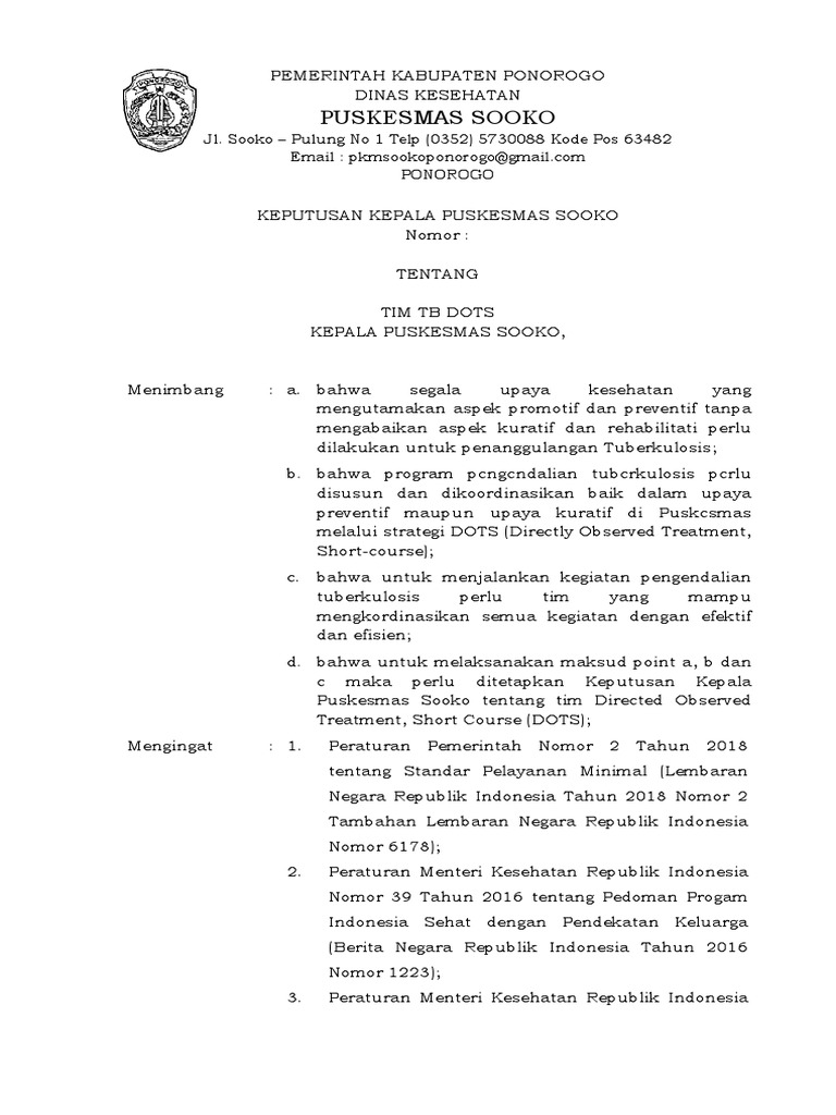 SK Tim TB Dots 2023 | PDF