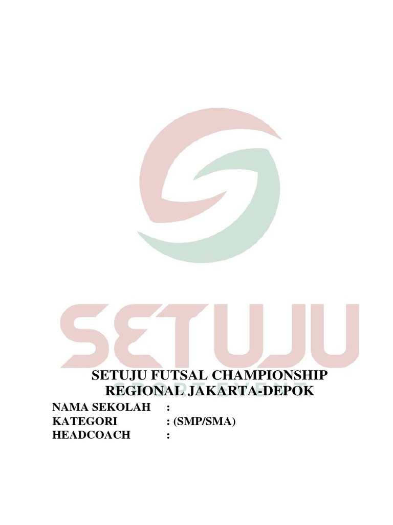 Undangan Setuju Futsal Championship 2023 | PDF