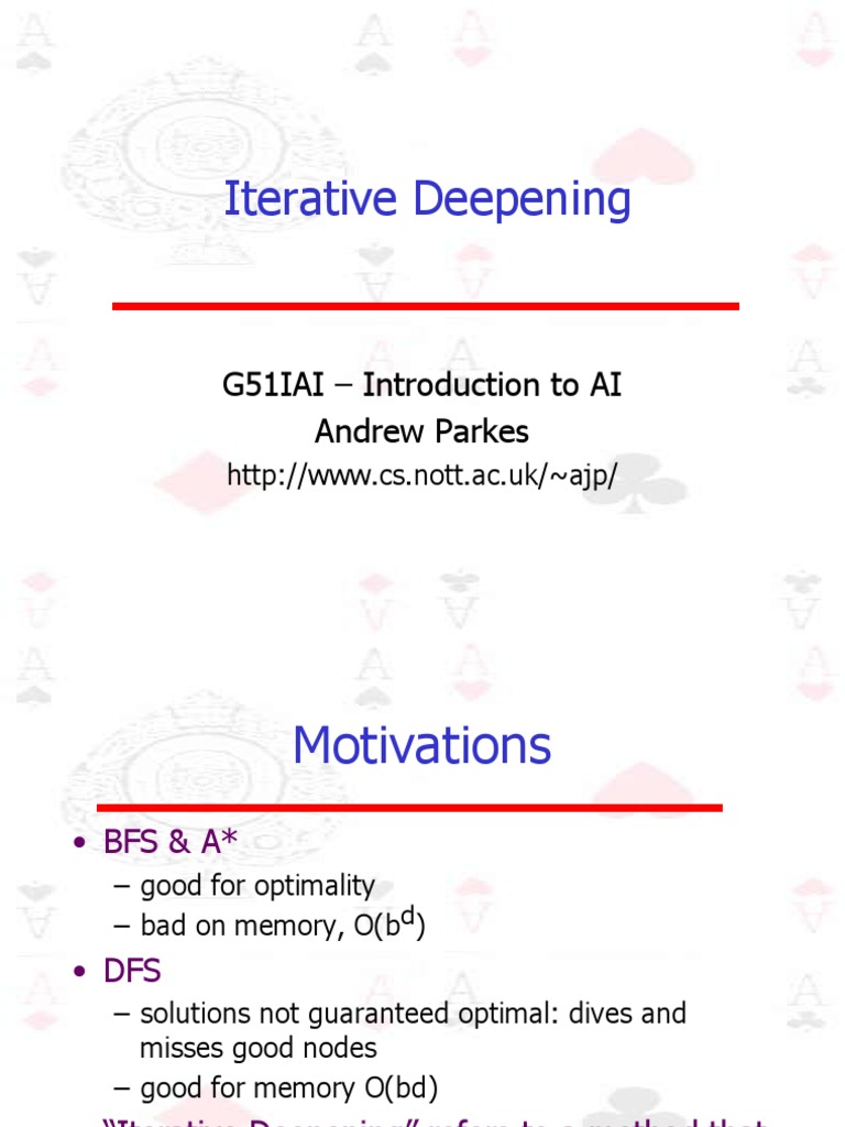 Intro To Iterative Deepening | PDF | Computational Problems | Theoretical Computer Science