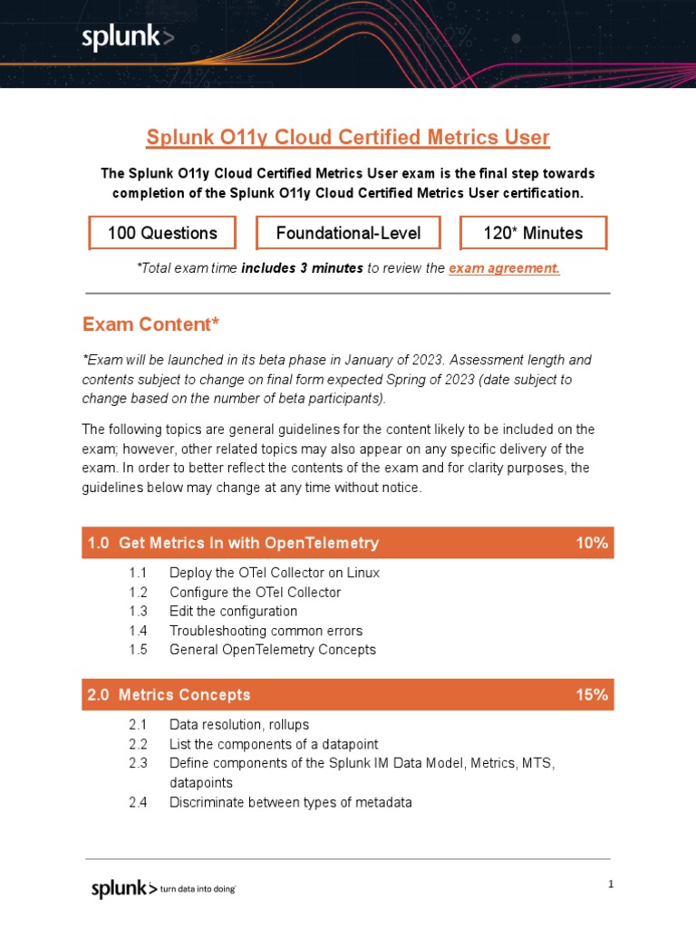 Splunk Test Blueprint O11y Cloud Metrics User | Download Free PDF ...