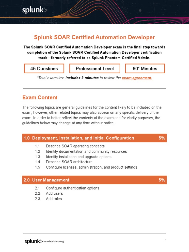 Splunk Test Blueprint Soar Automation Developer | PDF | Mobile App ...