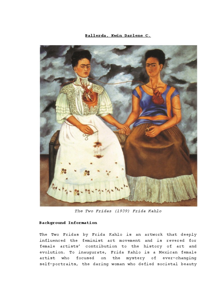 Artwork Discussion: The Two Fridas by Frida Kahlo | PDF