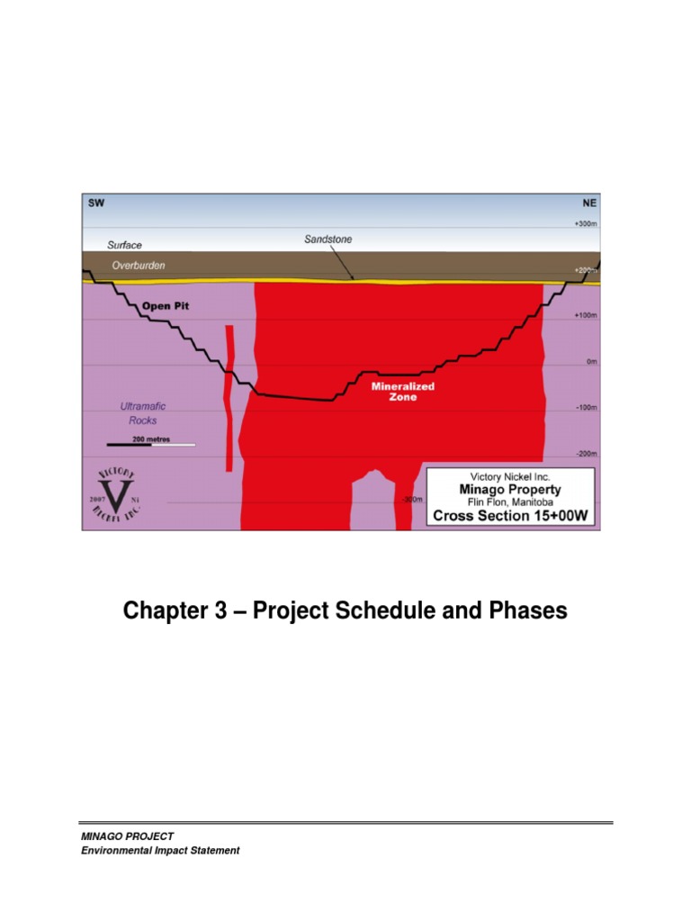 Chapter 3 Project Schedule and Phases | PDF | Mining | Mill (Grinding)