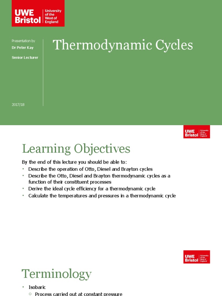 Standard Cycles - UPLOAD | PDF | Applied And Interdisciplinary Physics ...
