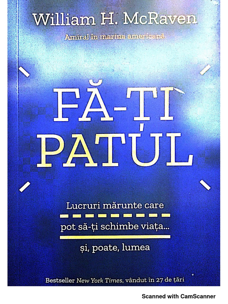 William H McRaven-Fa-ti Patul | PDF