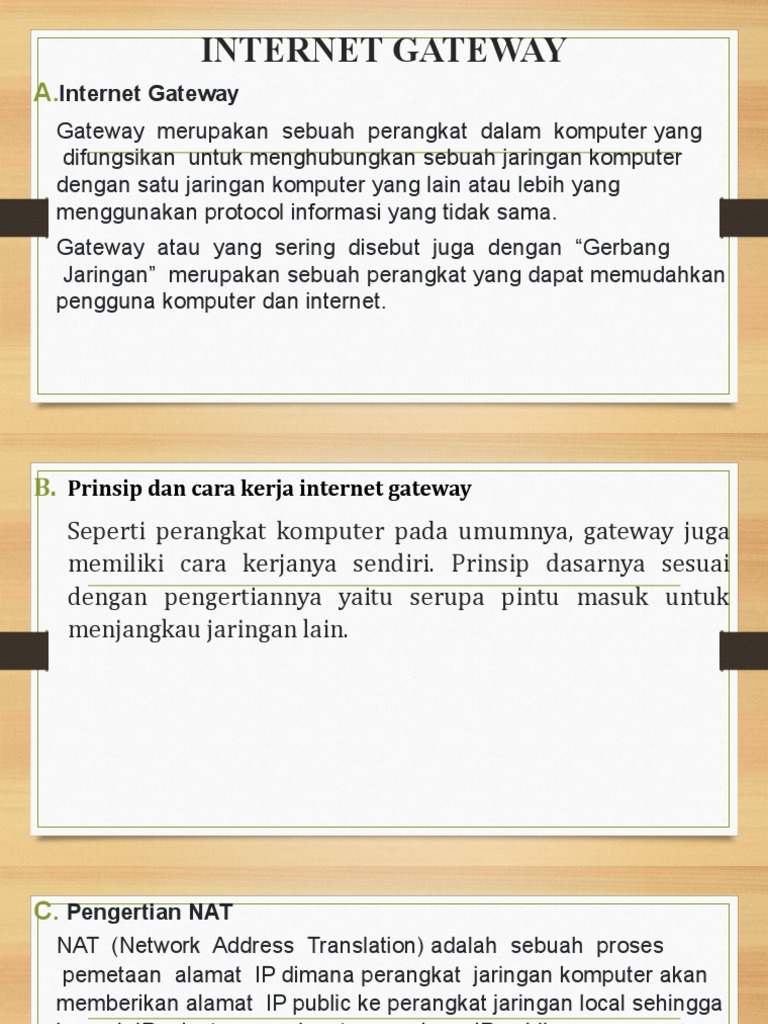 Materi Internet Gateway | PDF