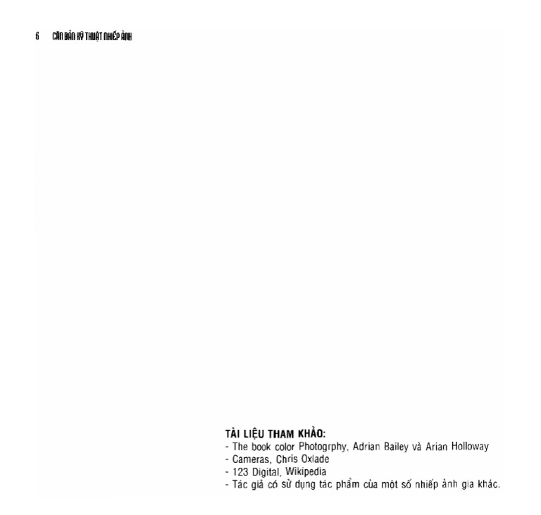 Ebook - Can - Ban - Ky - Thuat - Nhiep - Anh 6 | PDF