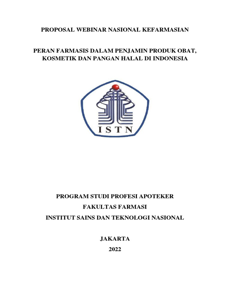 Proposal Webinar Istn Fix | PDF