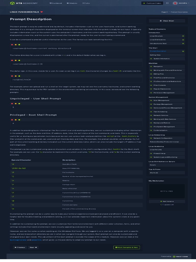Linux Fundamentals 4 | PDF | Command Line Interface | Shell (Computing)