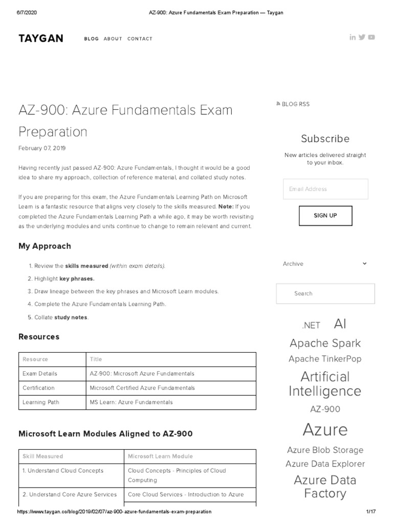 AZ-900 - Azure Fundamentals Exam Preparation | PDF | Cloud Computing ...