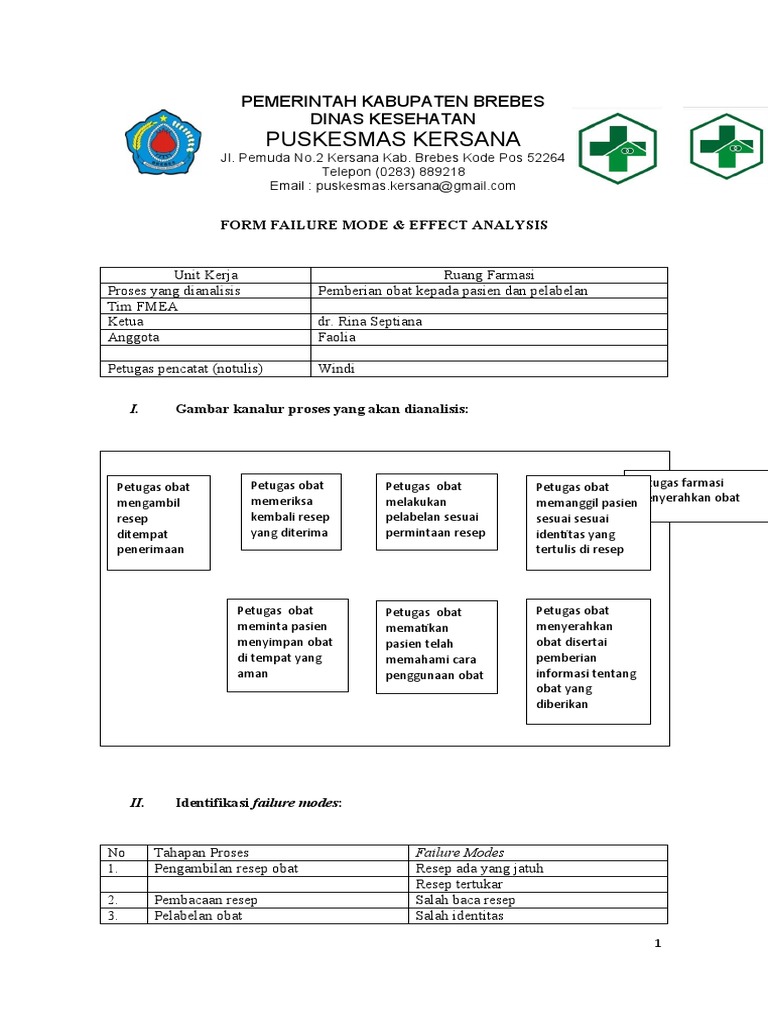 Bab 9 9.1.1 Ep 8 Fmea Ruang Farmasi | PDF Bab 9 9.1.1 Ep 8 Fmea Ruang Farmasi | PDF