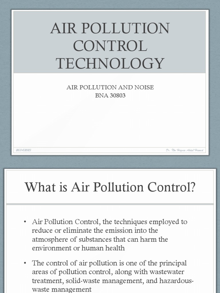 Air Pollution Control Technology | PDF | Adsorption | Particulates