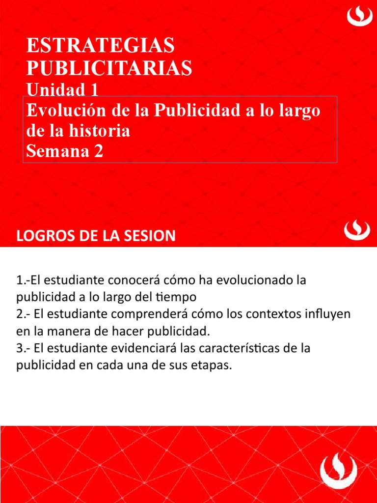 Unidad 1 Semana 2 | PDF | Publicidad | Marketing