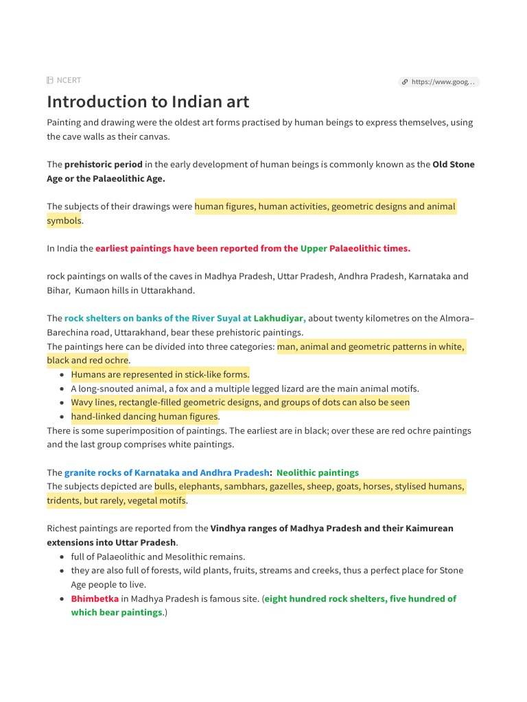 Introduction To Art Notes | PDF | Social Science | History