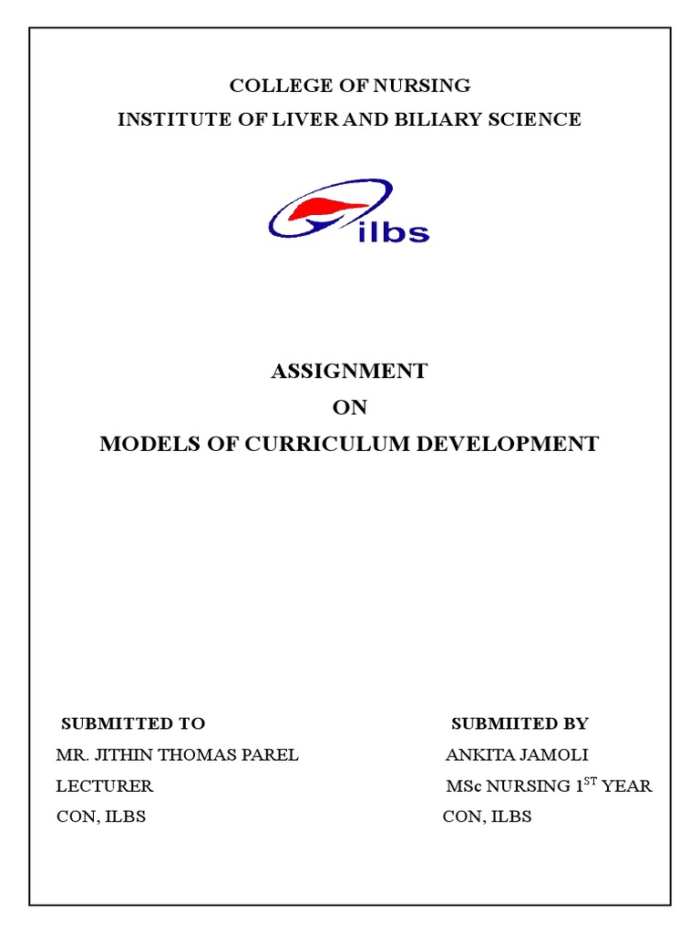 Model of Curriculum Development | PDF | Curriculum | Learning