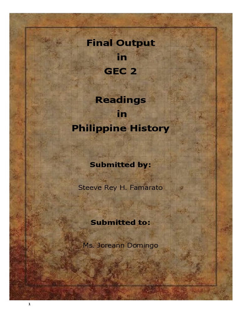 Gec 2 History 1 | PDF