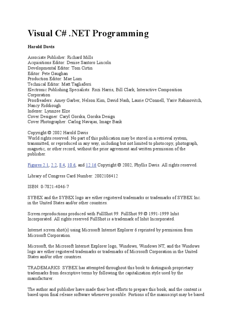 Sybex Visual Csharp Net Programming Pdf Soap Uniform Resource