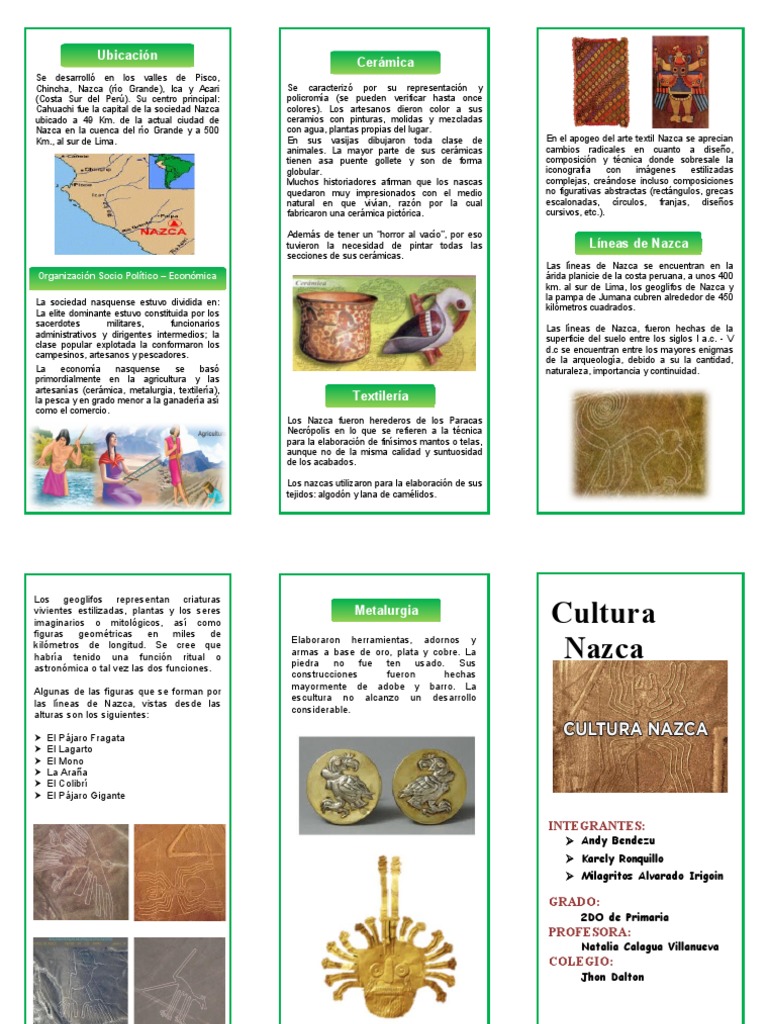 Cultura Nazca: Arte y Tradiciones para Niños | PDF