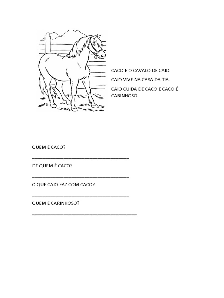 Caco, o Cavalo de Caio | PDF