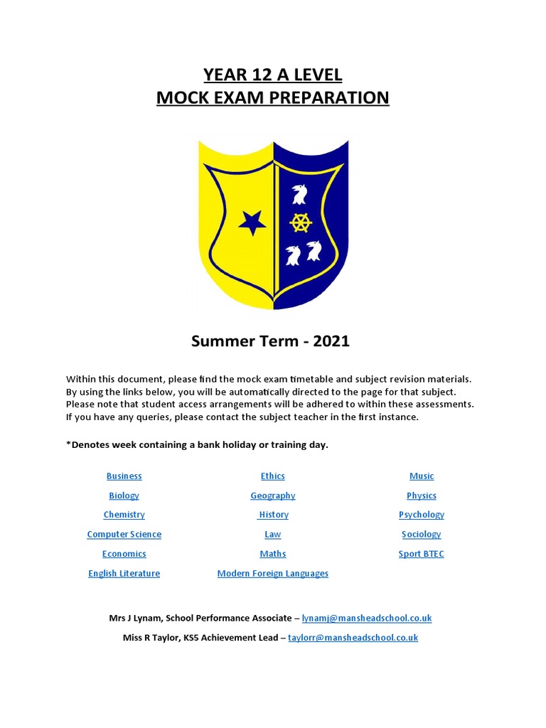 Year 12 Exam Preparation 2021 V1 | PDF | Macroeconomics | Microeconomics