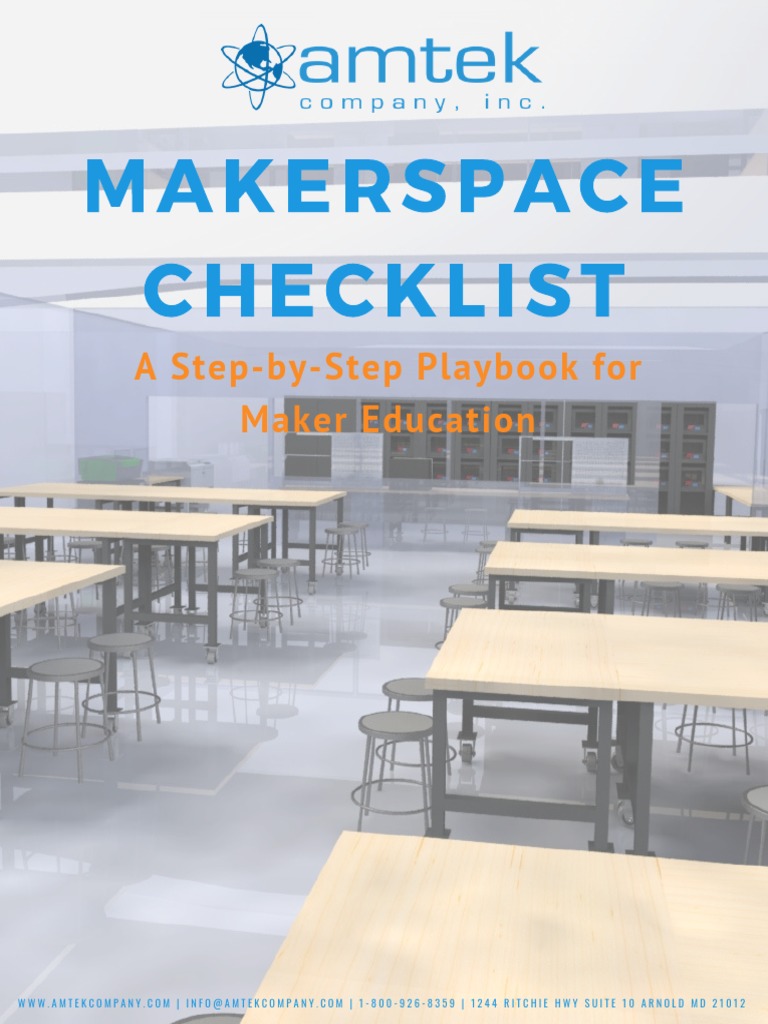 Maker Education Makerspace Checklist | PDF | 3 D Printing | Image Scanner