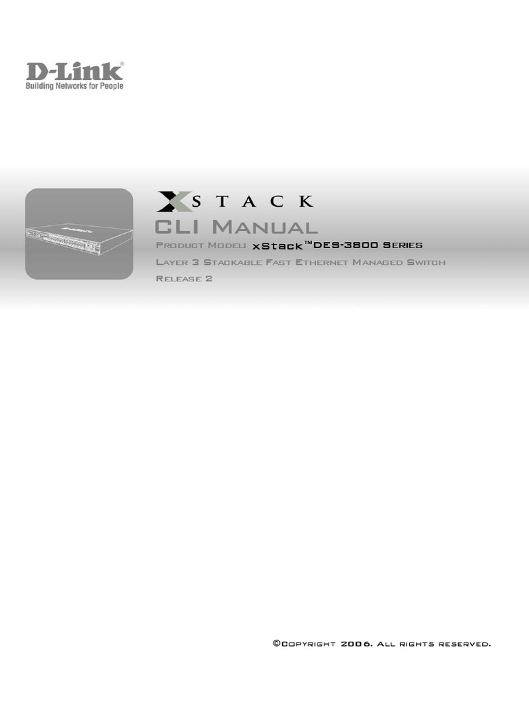 Xstack DES-3800 Series CLI Manual V2.00 | PDF | Command Line Interface | Ip Address
