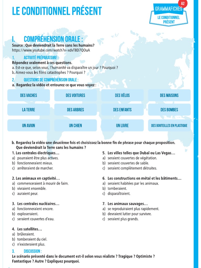 Activités Conditionnel Présent | PDF