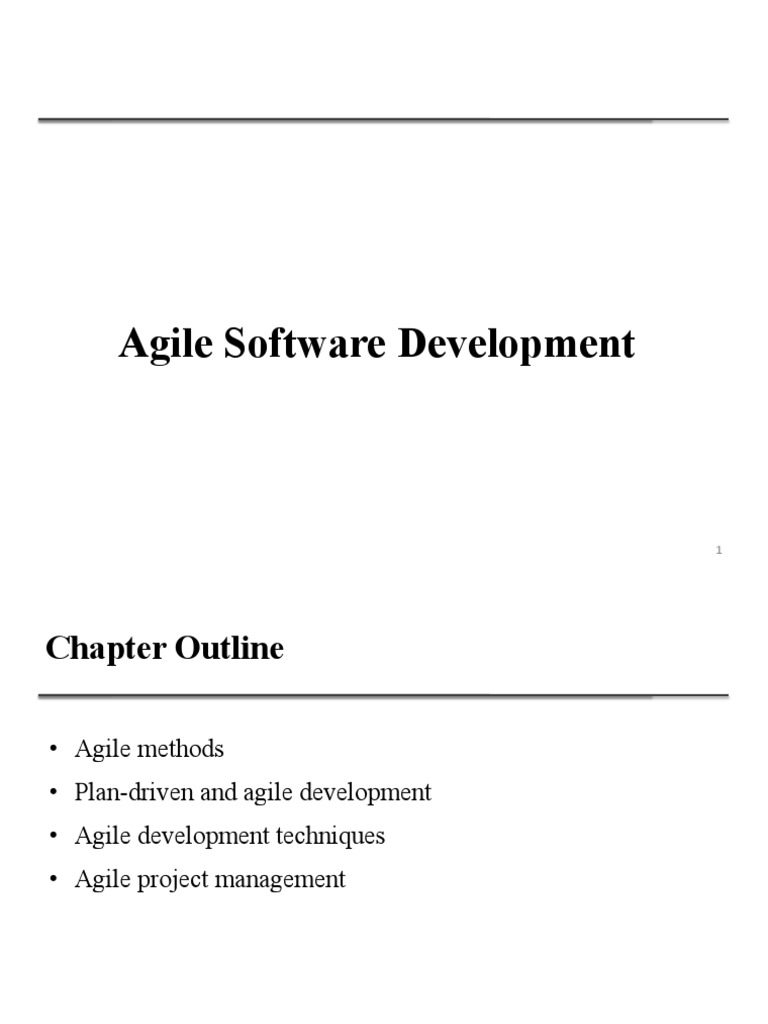 Lecture 4 - Agile Software Development | PDF | Scrum (Software Development) | Agile Software ...