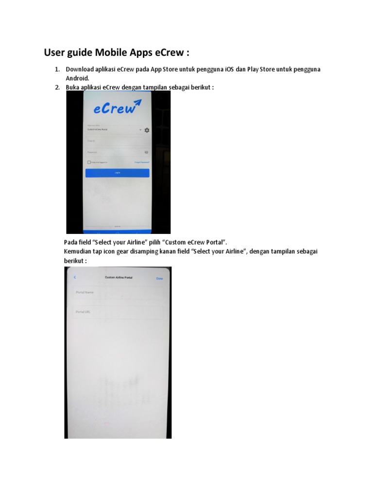 User Guide ECrew | PDF