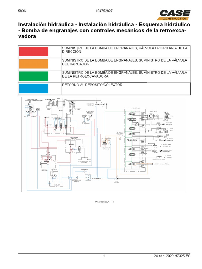 Esquema Hidrahulico 580n | PDF
