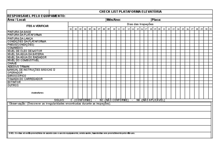 Modelo De Check List Pta Pdf Vrogue Co/modelo De Check List De Obra