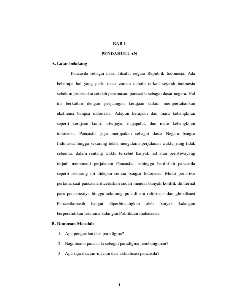 Cover Makalah Pancasila (Alivia Tara) | PDF