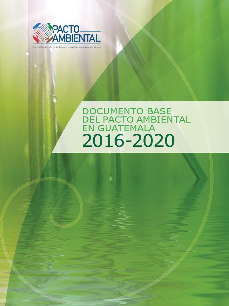 Documento Base del Pacto Ambiental 2016-2020 | PDF | Los bosques ...