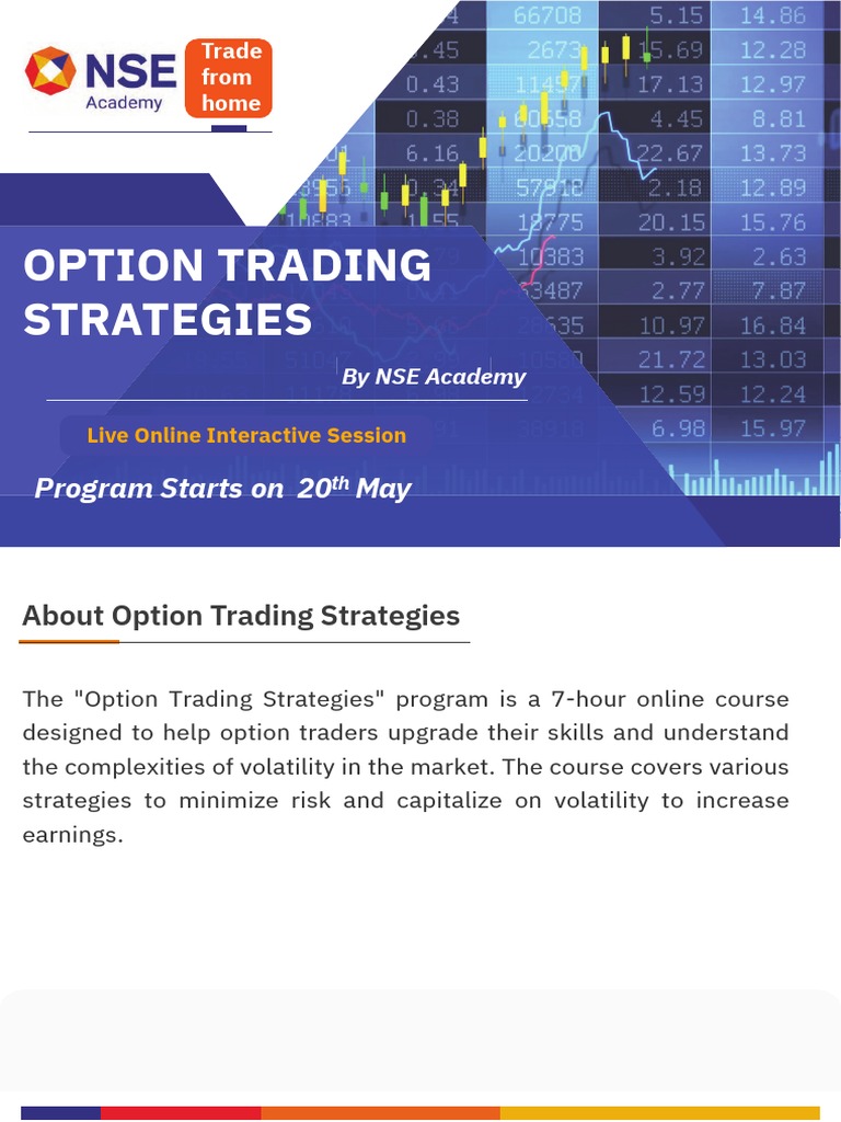 Option Trading Strategies 20 May Santosh | PDF | Option (Finance) | Financial Markets