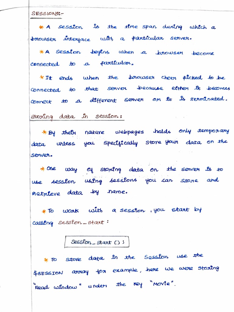 PHP UNIT-4 PART-2 (Sessions & File Handling) | PDF | Computer Networking | World Wide Web