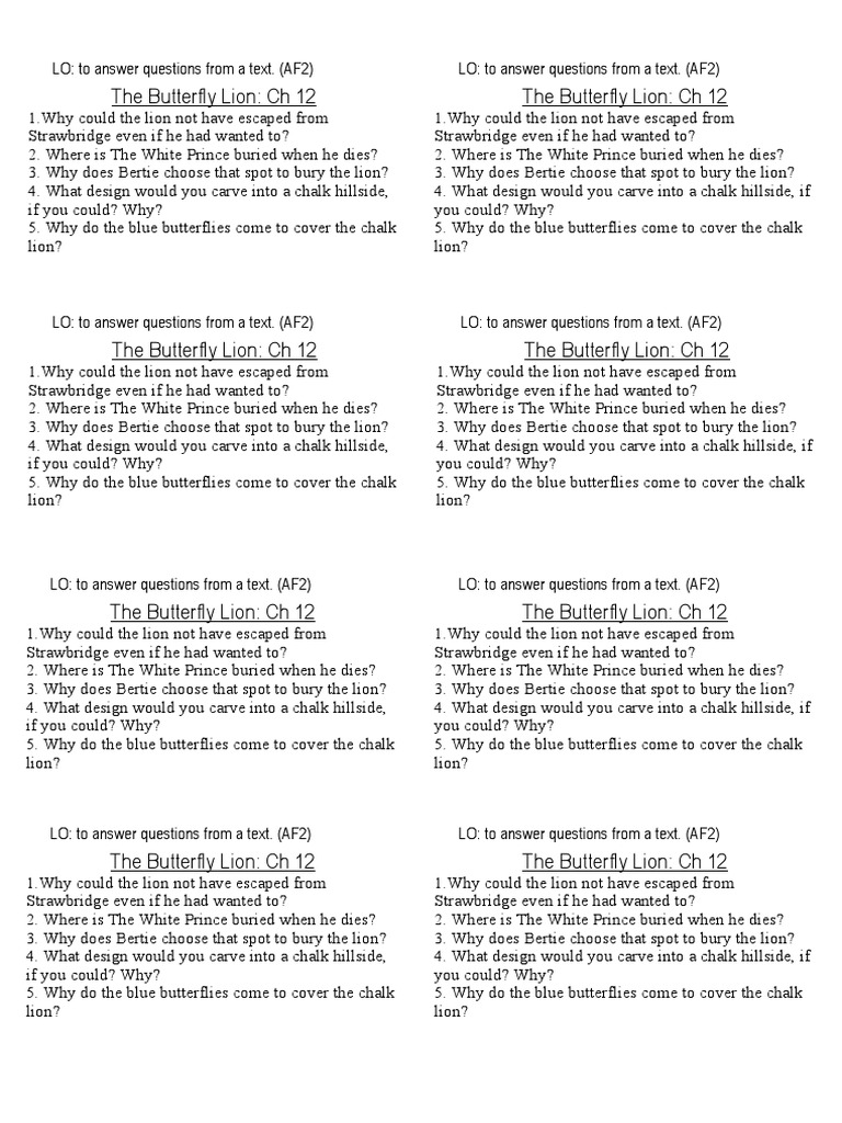 Comprehension Questions: Ch 12 | PDF