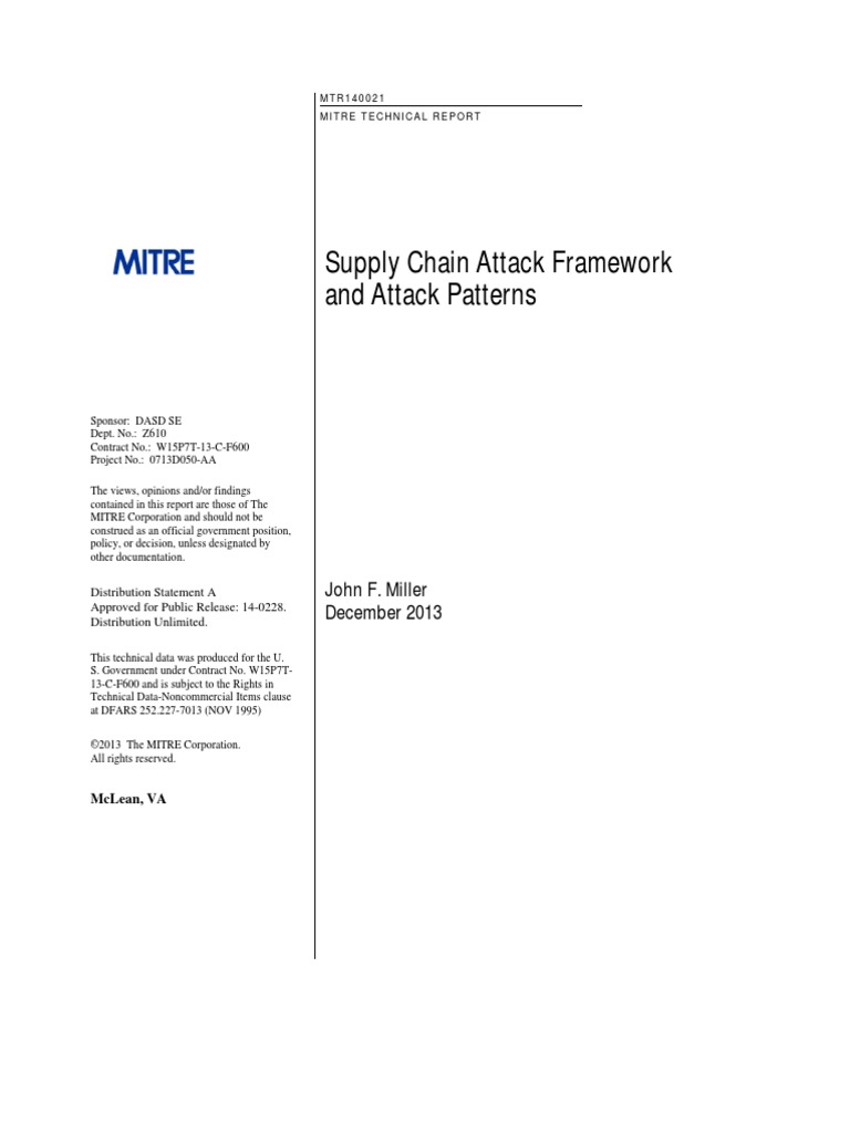supply-chain-attack-framework-14-0228 | PDF | Security | Computer Security