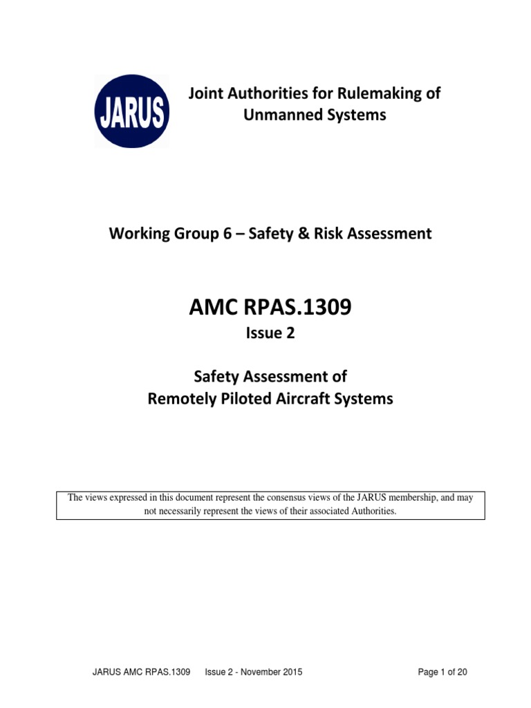 Jar 04 Doc 1 Amc Rpas 1309 Issue 2 2 | PDF | Unmanned Aerial Vehicle ...