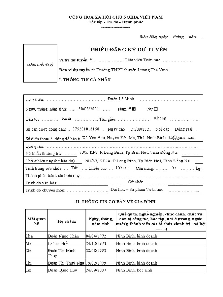 Cv12. Mẫu Số 01 Nd 115 | PDF