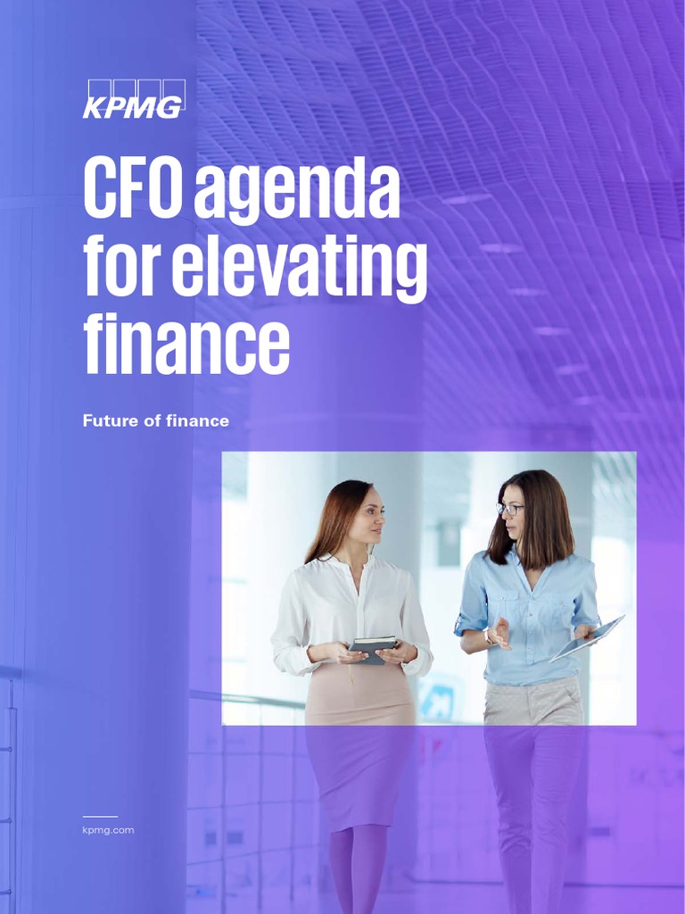 Cfo Agenda For Elevating Finance | PDF | Strategic Management | Chief Financial Officer