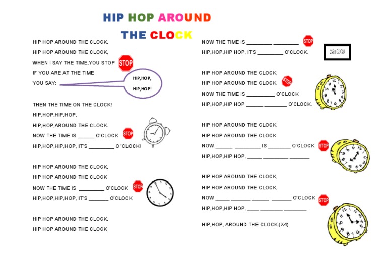 Hip Hop Around The Clock - Song | PDF